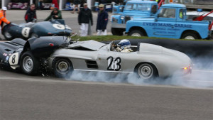 Watch a $5M Mercedes 300 SLS Crash into a $1M Lister-Jaguar at Goodwood